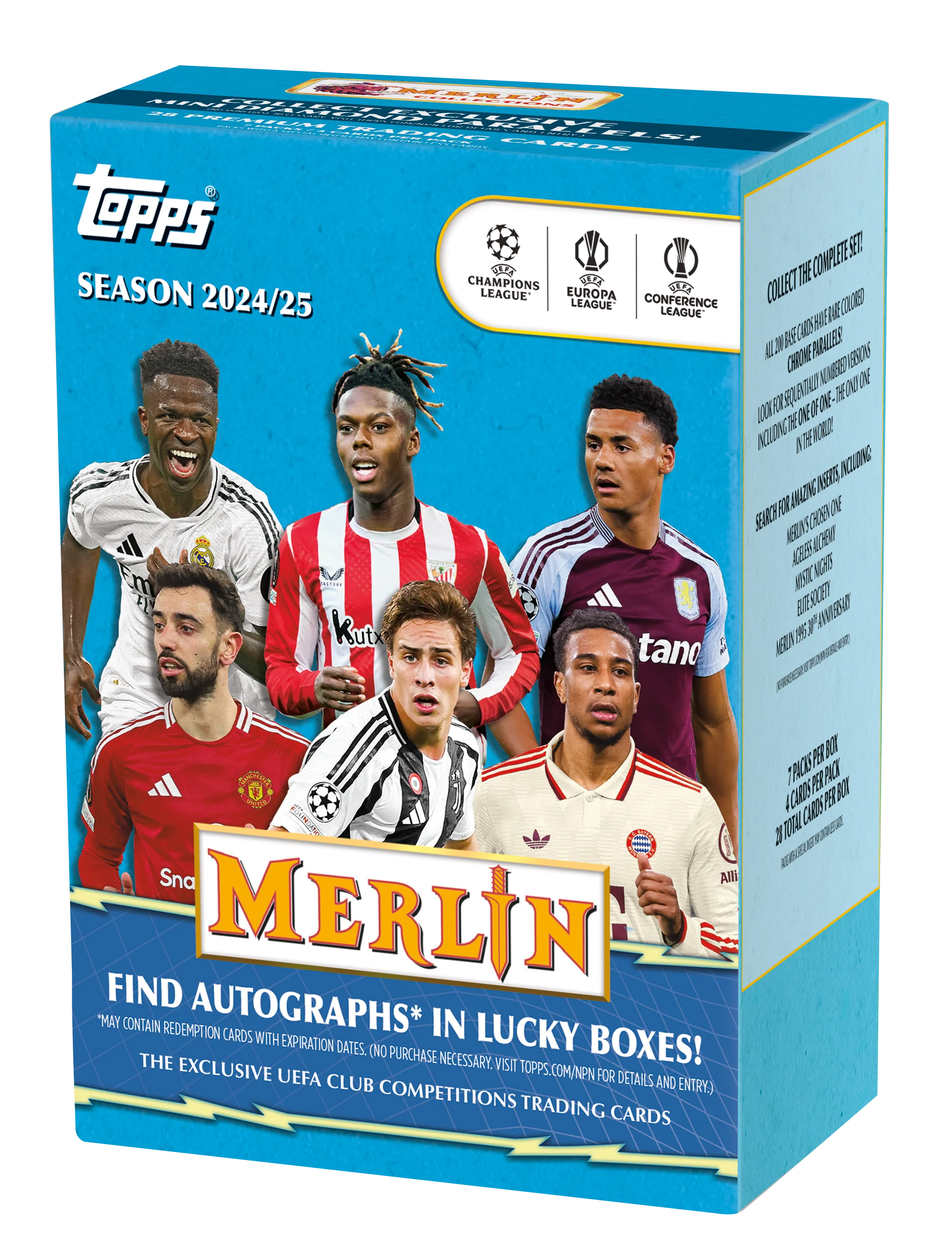 2024/25 Topps Merlin UEFA Club Competitions Flagship Soccer 7-pack Bla ...